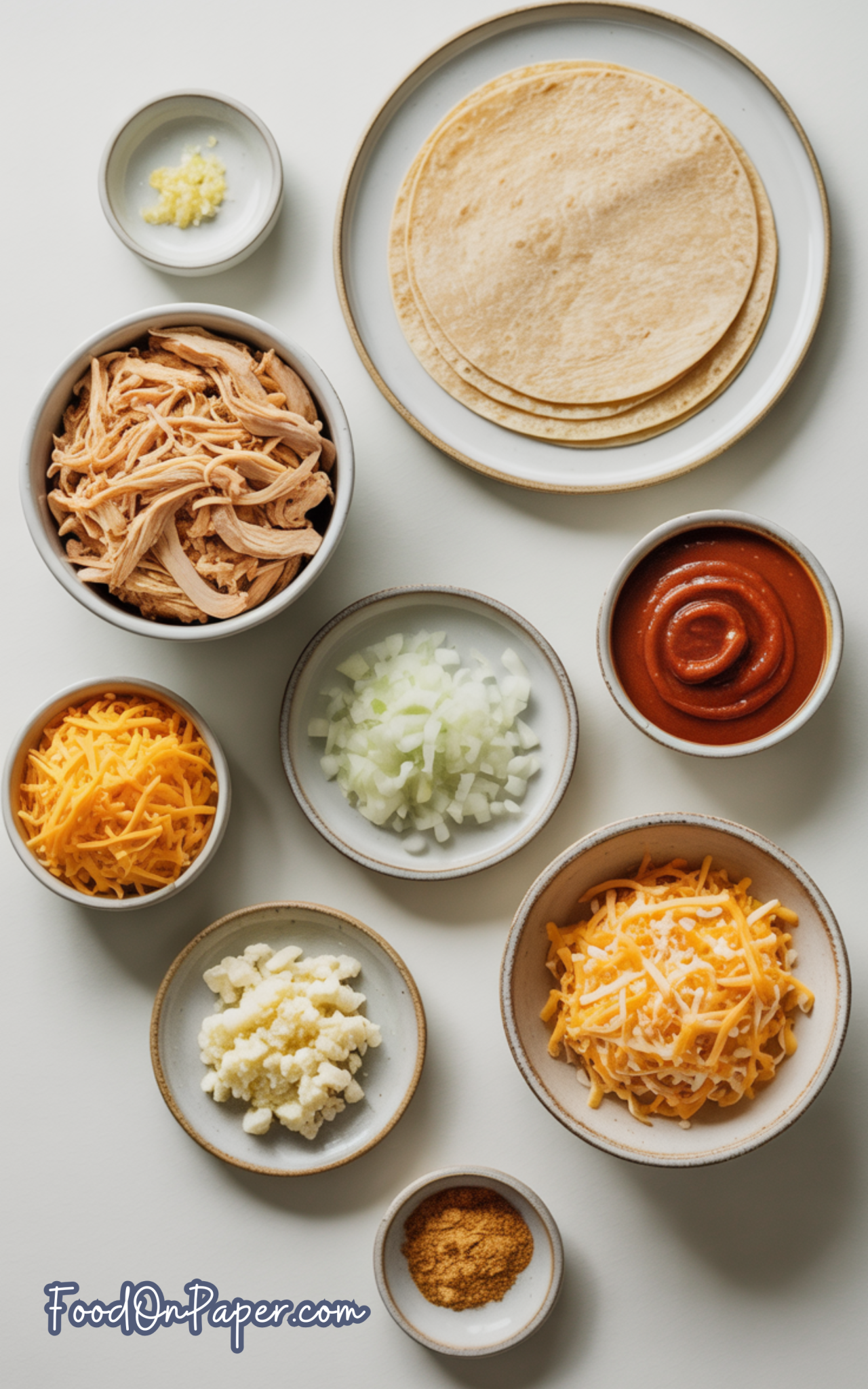 Red Chicken Enchilada Recipe - The Food Paper