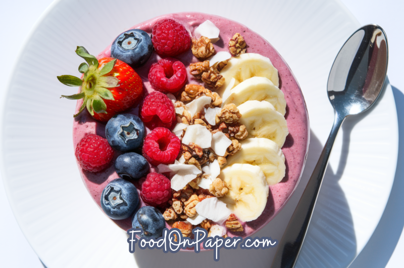 Triple Berry Smoothie Bowl - The Food Paper