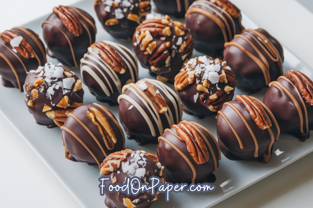 No Bake Pecan Pie Balls - The Food Paper